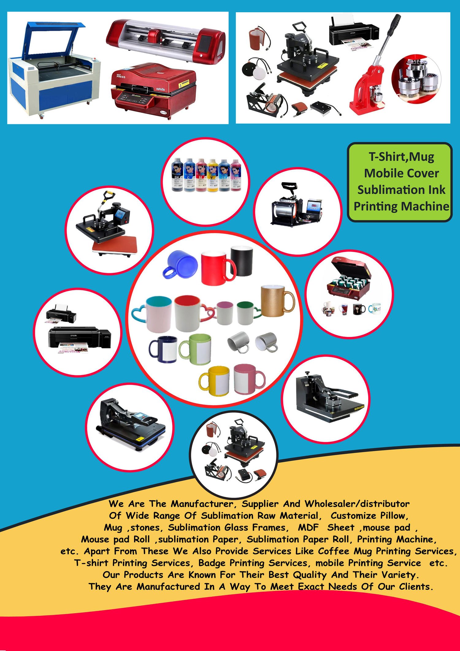 Sublimation Printers and Sublimation Machines in Bengaluru, India | SN ...